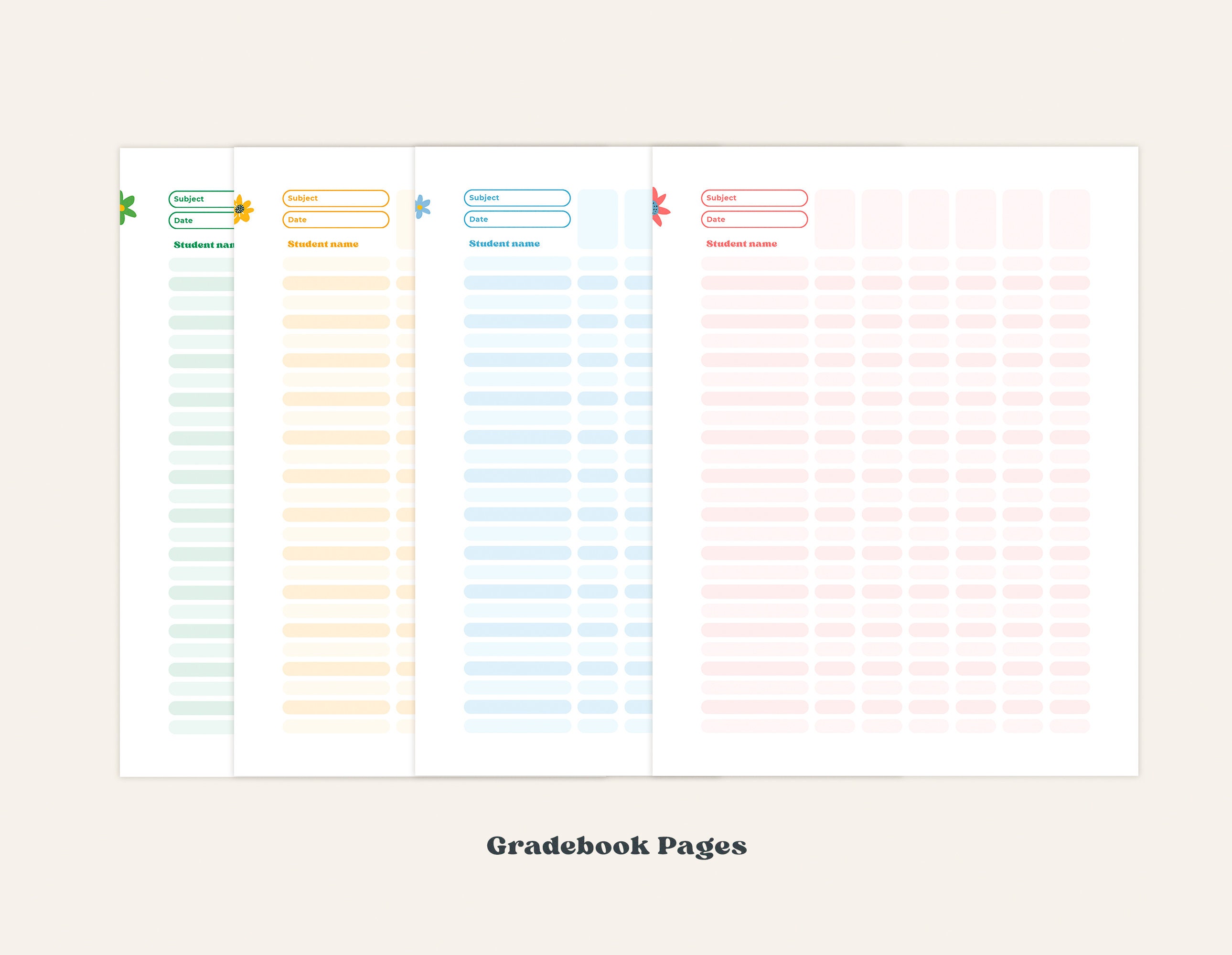 Classroom Binder Covers and Spines, Editable Groovy Retro Teacher ...