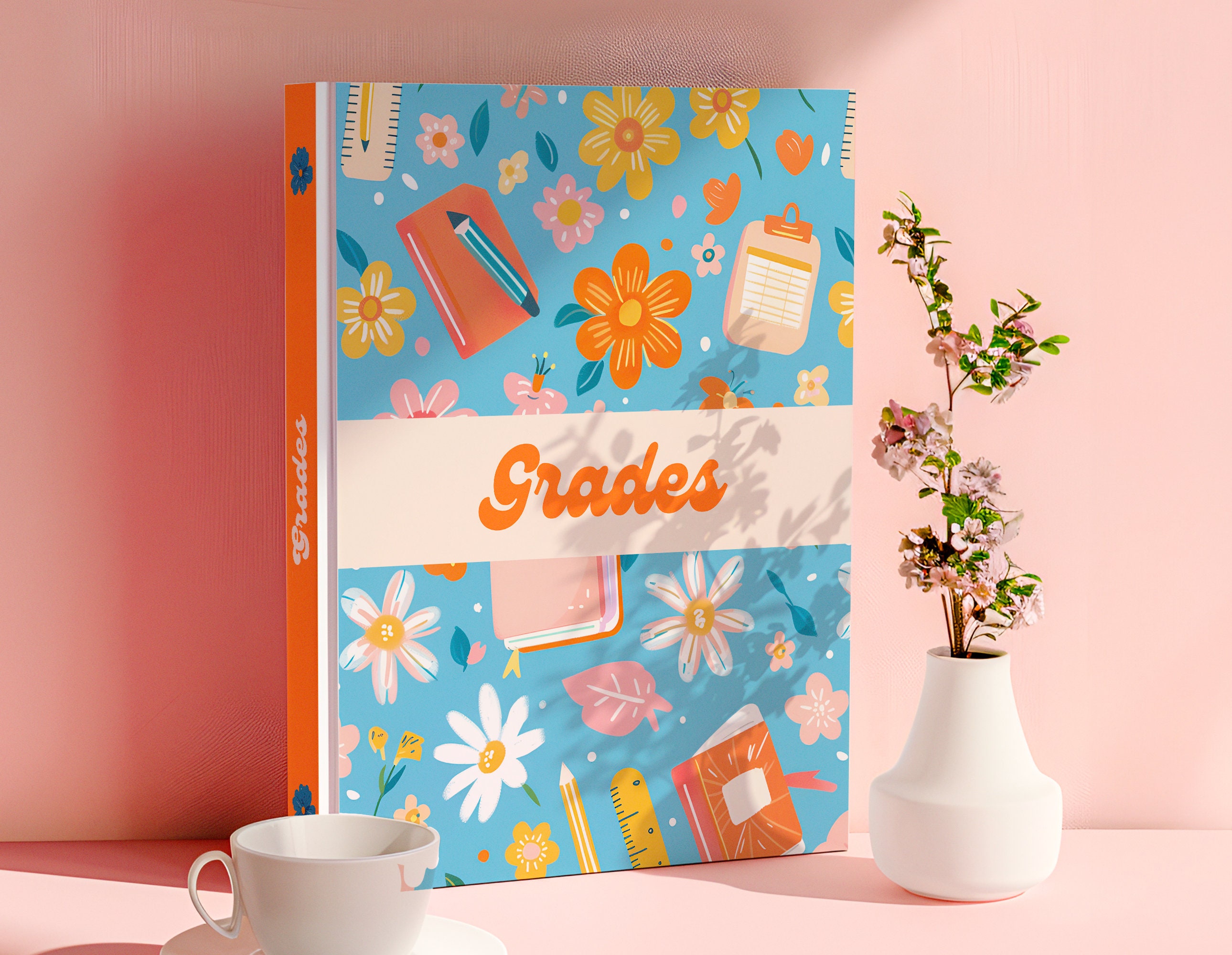 Classroom Binder Covers and Spines, Editable Groovy Retro Teacher ...