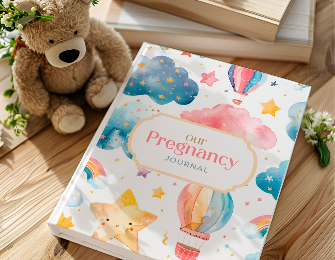 Sky Baby Binder Cover Printable PDF | Baby Book, Baby Memory Book, Baby ...