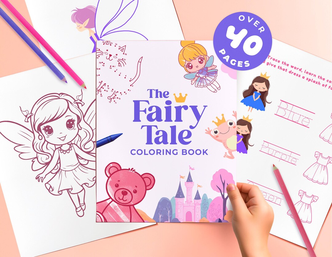 Princess Busy Book Color Learning Activities for Girls, Magical Color ...