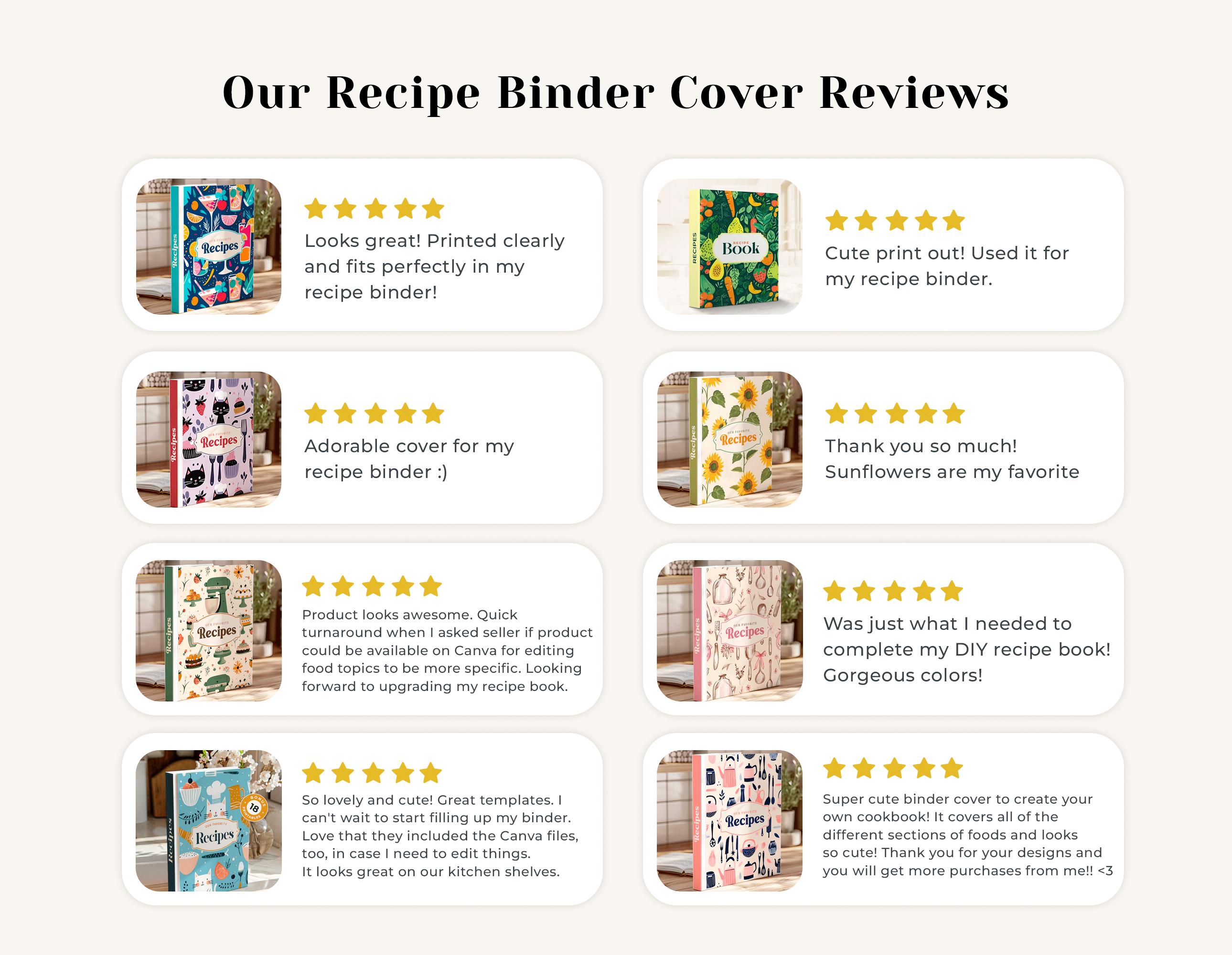 Vintage Farmhouse Recipe Binder Cover: Editable Canva Template & PDF ...