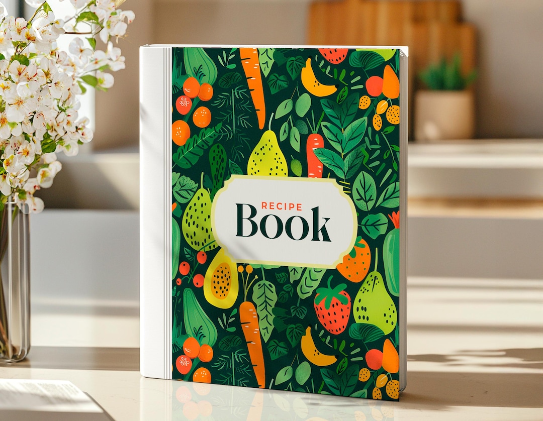 Vegetable Recipe Book Binder Cover, Letter PDF (digital Download) - Etsy