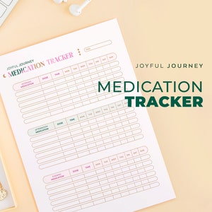 Daily Medication Tracker Joyful Journey Medication Intake Reminder ...