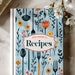 Recipe Binder Cover Kitchen and Flowers Kit, Recipe Book Cover, Binder ...