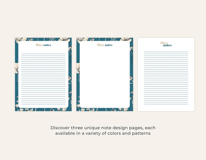 Classroom Binder Covers and Spines, Editable Minimal Flowers Teacher ...