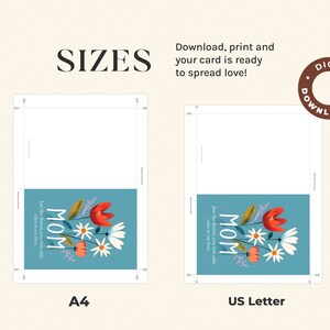 Mother's Day Printable Card - Just Like Flowers - Happy Card, Gift Card ...