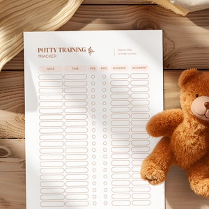 Potty Training Tracker Printable | Toilet Training Tracker, Potty ...