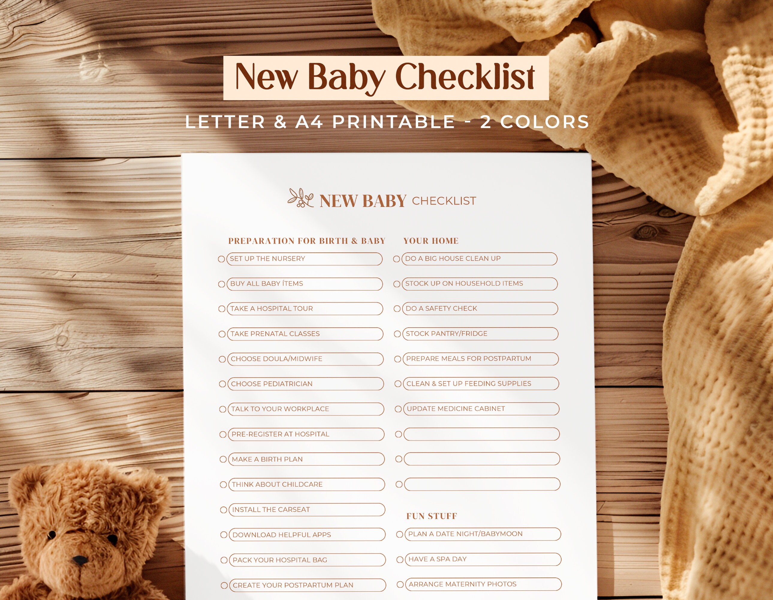 New Baby Checklist | Baby Planner Printable, Newborn Checklist, Baby ...