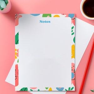 Printable Groovy Retro Notes Page, Notes Template, Note Taking, Writing ...