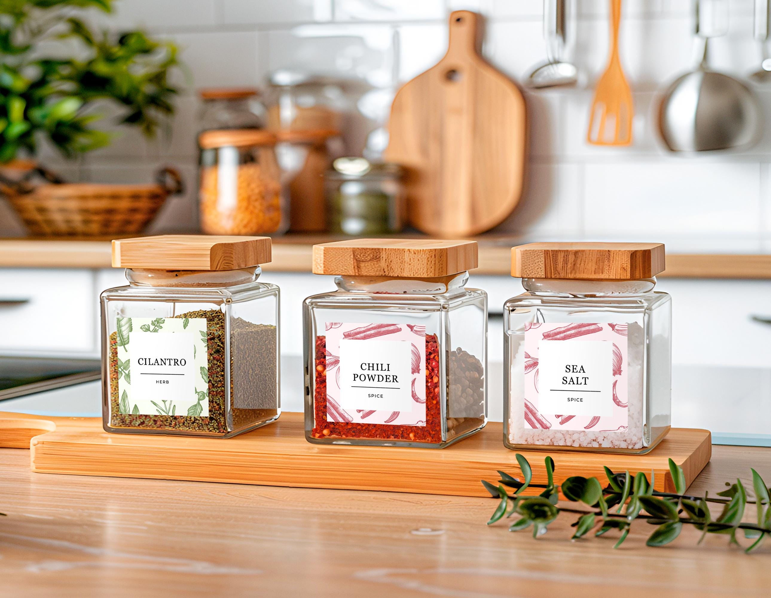 Customizable Vintage Spice Jar Labels With Canva | Editable Pantry ...