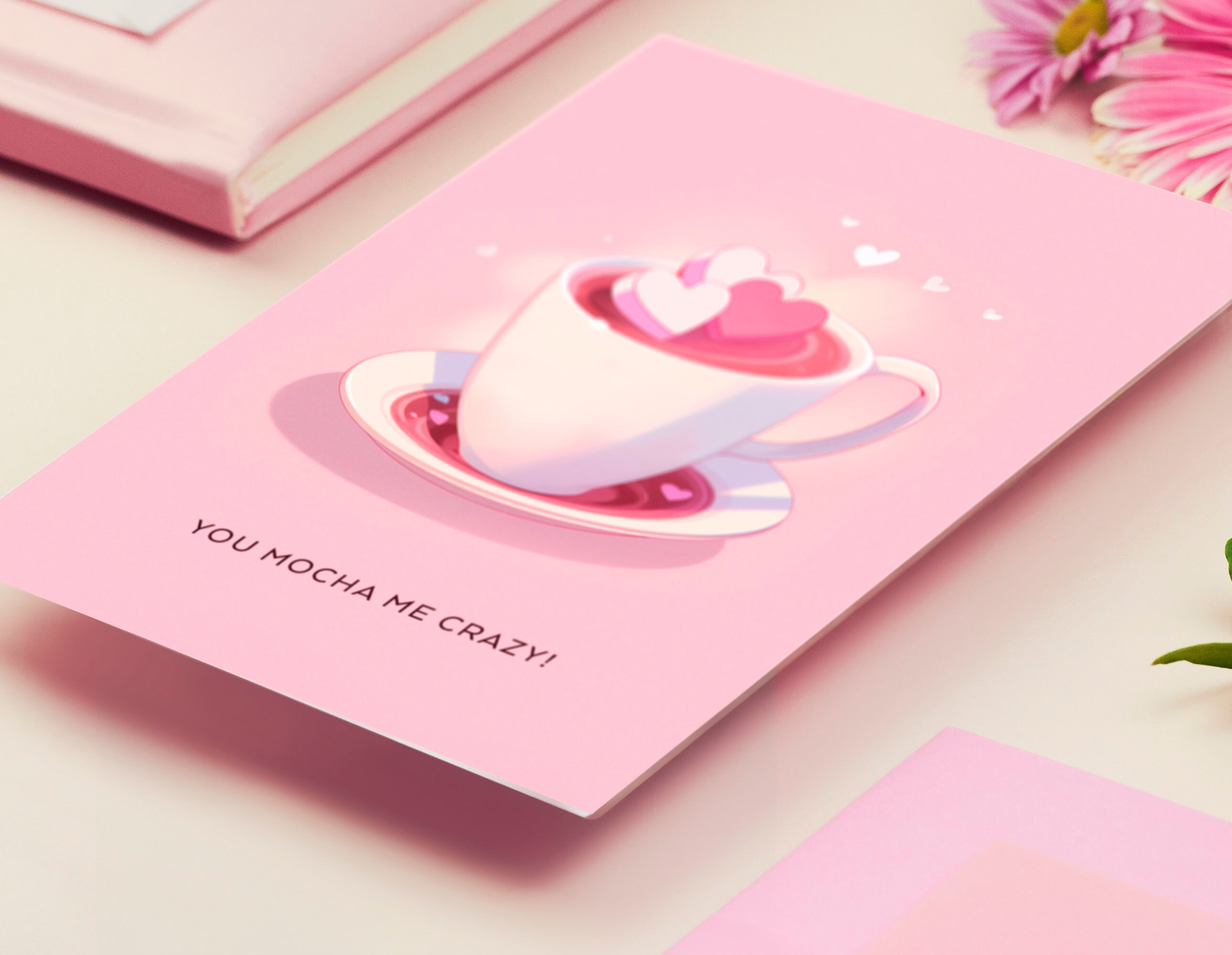 Love Coffee Cup Printable Card Collection For, Valentine's Day ...