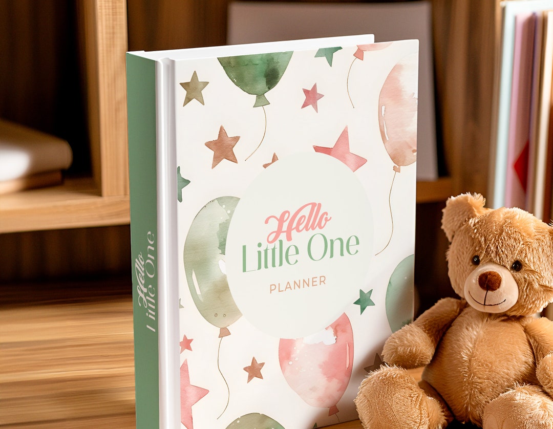 Balloon Baby Binder Cover Printable PDF | Baby Book, Baby Memory Book ...