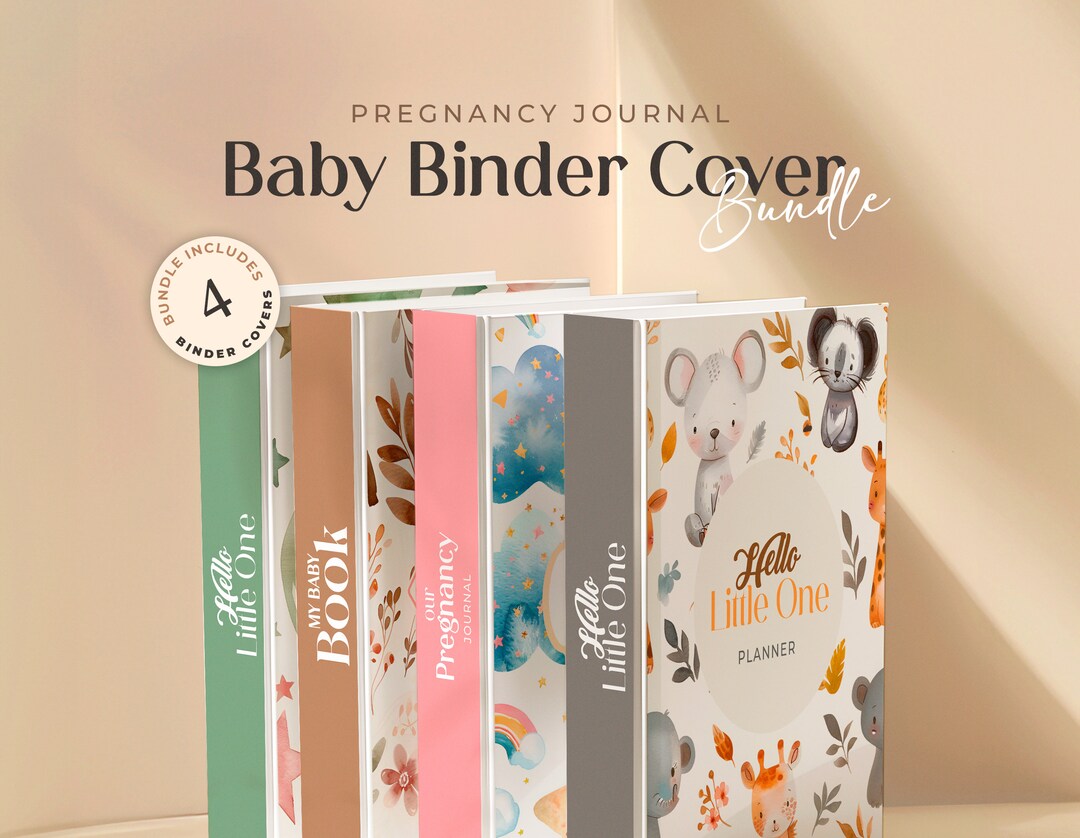 Baby Binder Cover Bundle | 4 Designs | Baby Book, Baby Memory Book ...