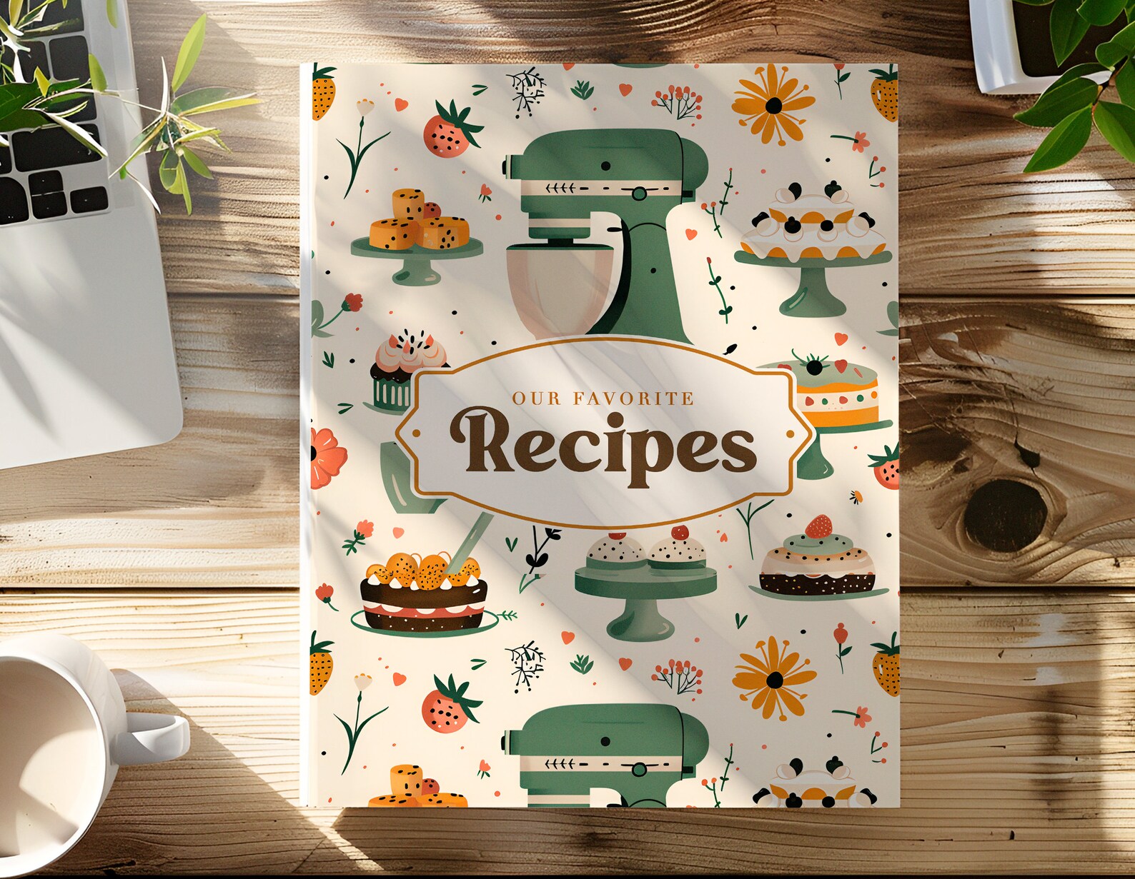 Stand Mixer Recipe Binder Cover: Canva Template and PDF (digital ...