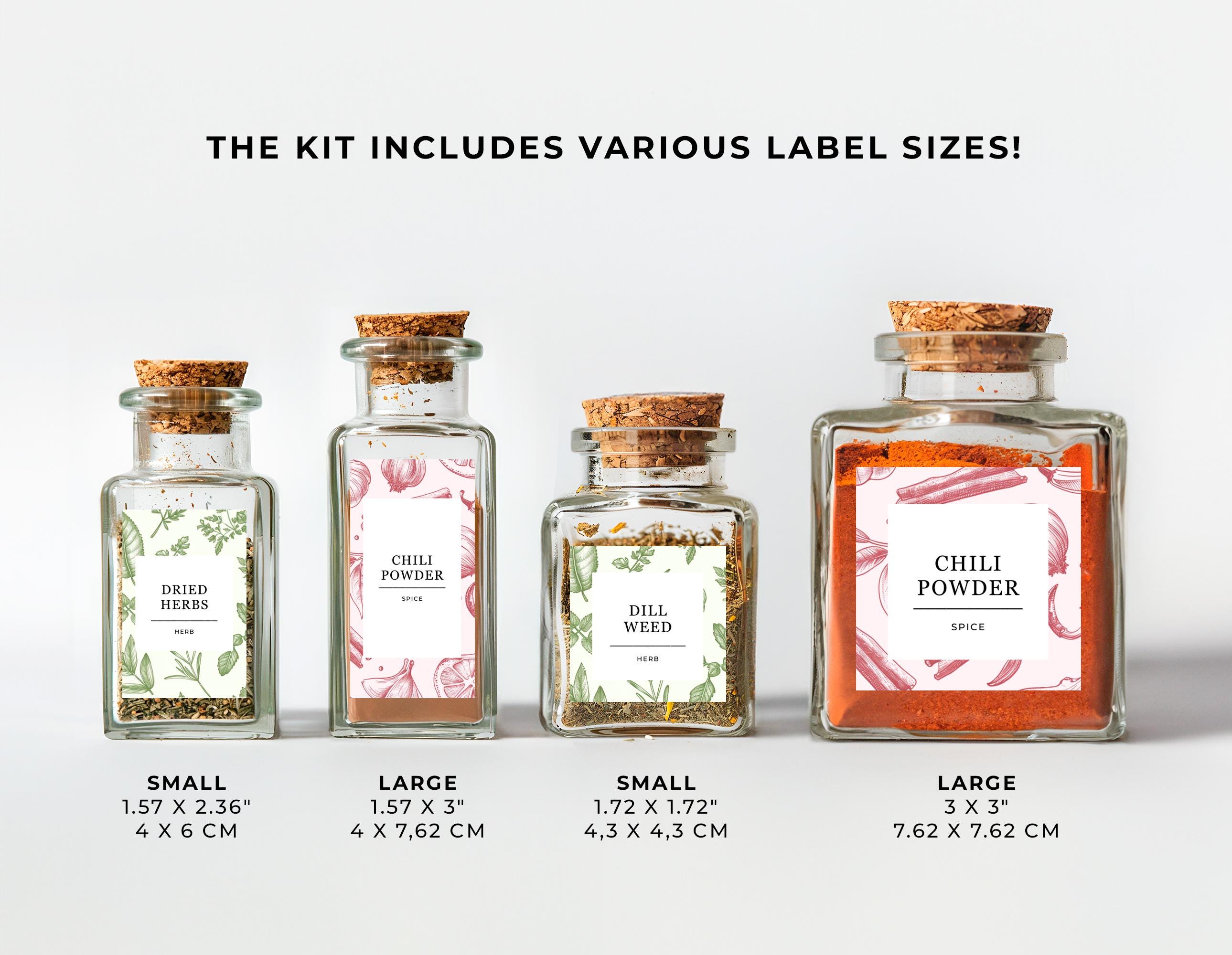 Customizable Vintage Spice Jar Labels With Canva | Editable Pantry ...