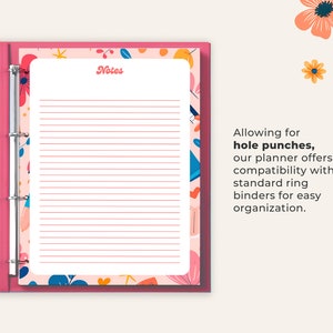 Printable Groovy Retro Notes Page, Notes Template, Note Taking, Writing ...