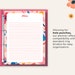 Printable Retro Notes Page: Groovy Note-taking Template Letter PDF ...