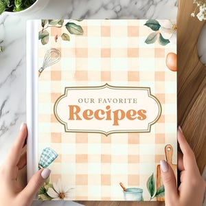 Vintage Farmhouse Recipe Binder Cover: Editable Canva Template & PDF ...