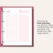 Printable Minimal Flowers Notes Page, Notes Template, Note Taking ...