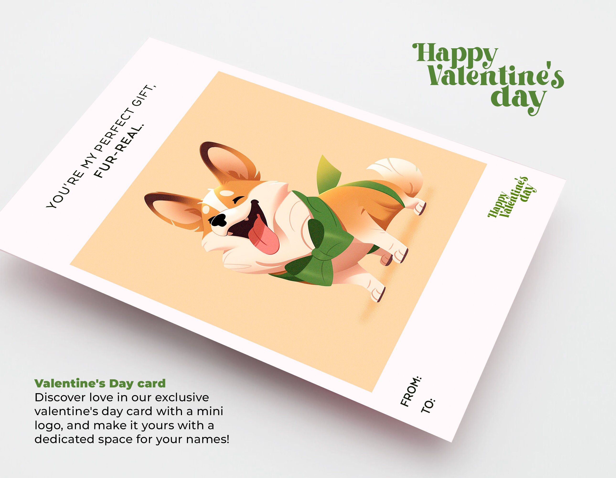Happy Corgi Dog Printable Card Collection For, Valentine's Day ...