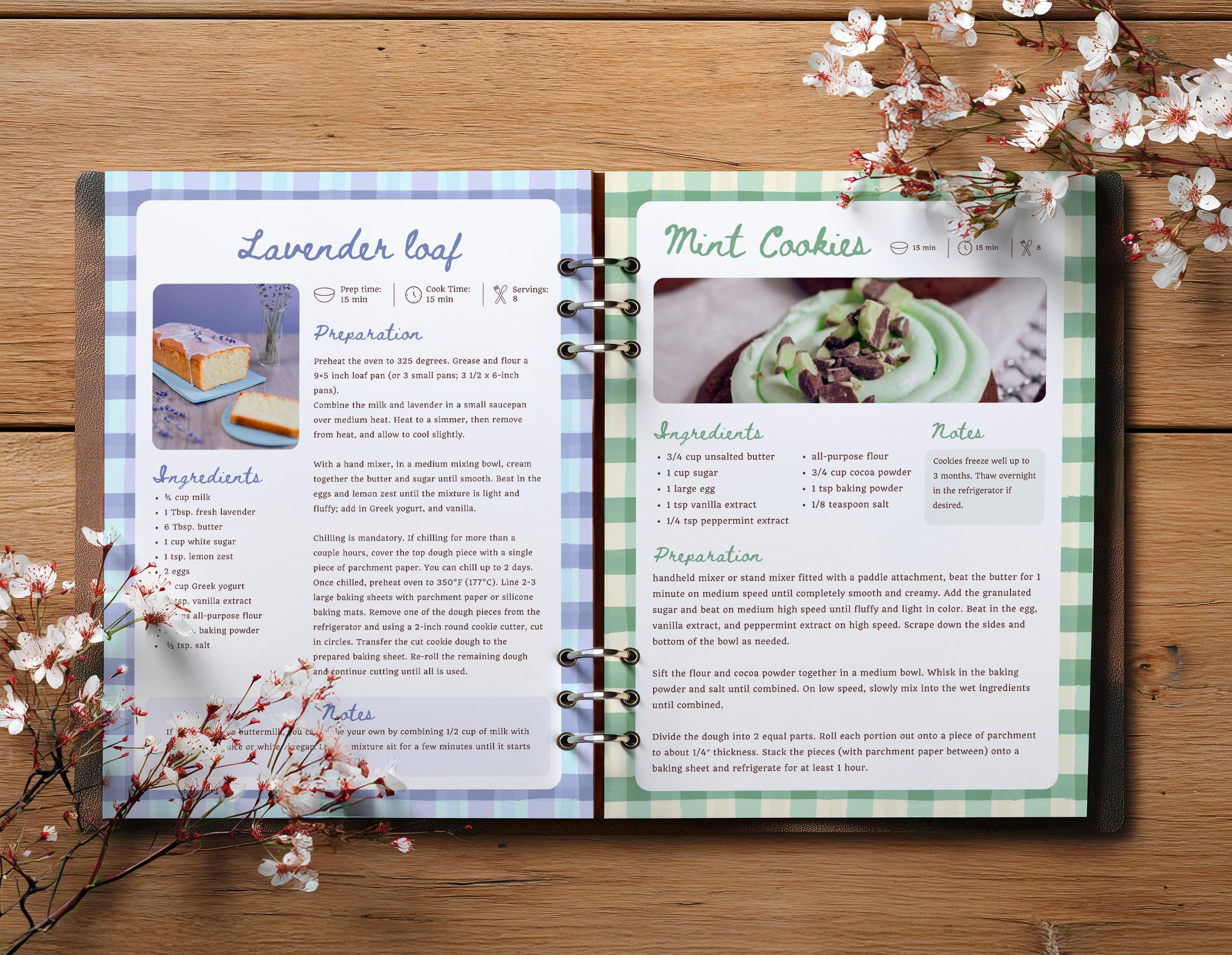 Canva Editable Farmhouse Recipe Pages | Vintage Cottagecore Kitchen ...