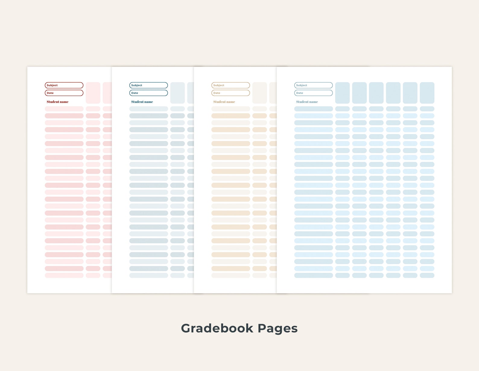 Classroom Binder Covers and Spines, Editable Minimal Flowers Teacher ...