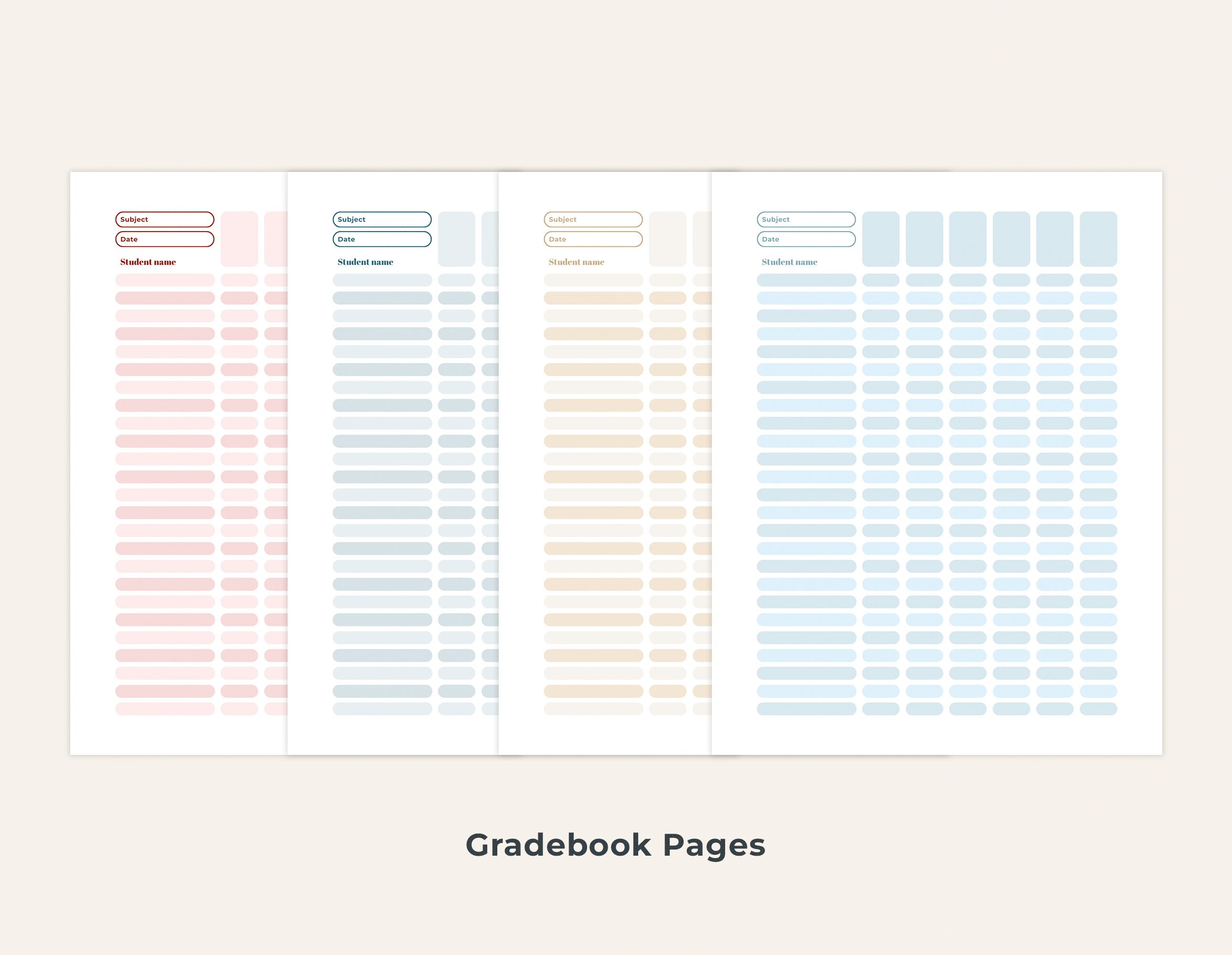 Classroom Binder Covers and Spines, Editable Minimal Flowers Teacher ...