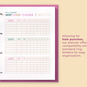 Daily Medication Tracker Joyful Journey Medication Intake Reminder ...