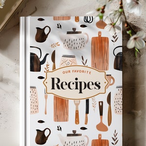 Kitchen Design Recipe Binder Cover: Canva Template and PDF (digital ...
