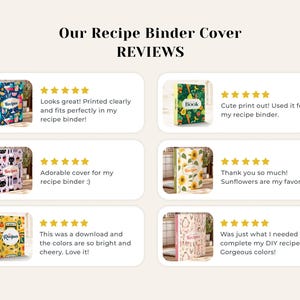 Elegant Recipe Binder Cover | Recipe Book Cover, Family Cookbook Binder ...
