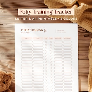 Potty Training Tracker Printable | Toilet Training Tracker, Potty ...