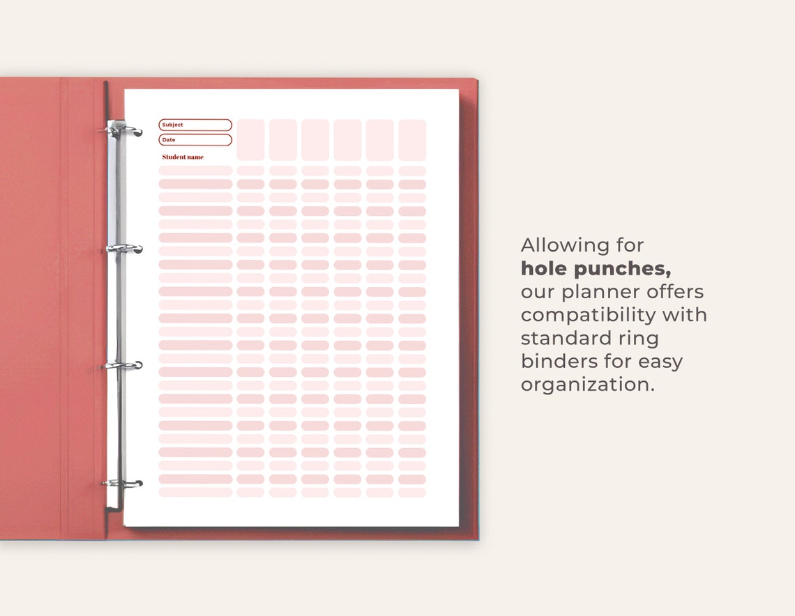 Classroom Binder Covers and Spines, Editable Minimal Flowers Teacher ...