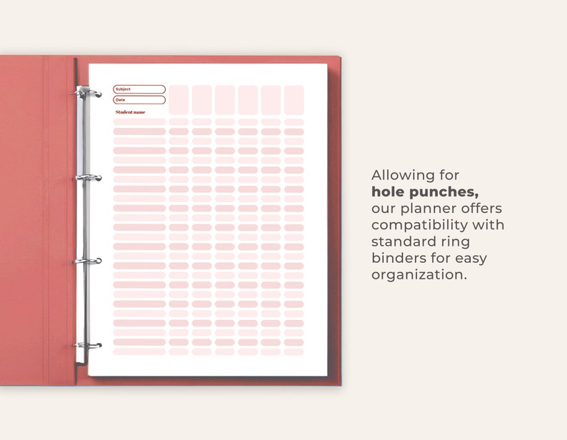 Classroom Binder Covers and Spines, Editable Minimal Flowers Teacher ...