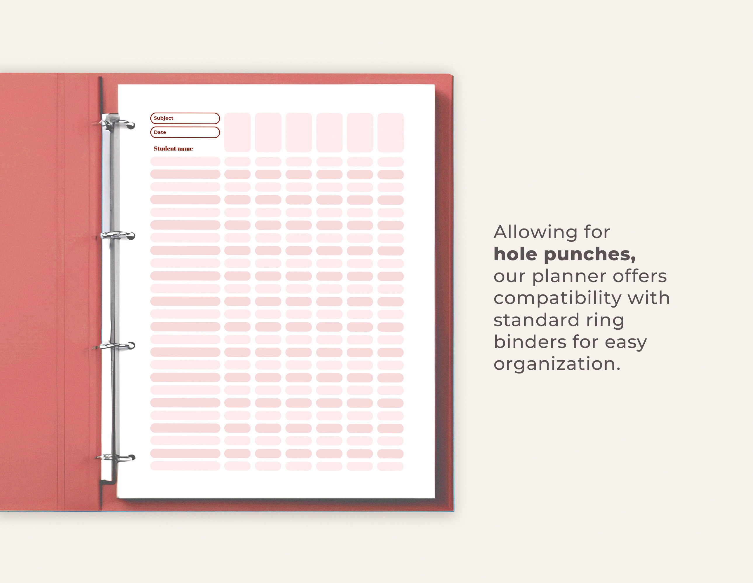 Classroom Binder Covers and Spines, Editable Minimal Flowers Teacher ...