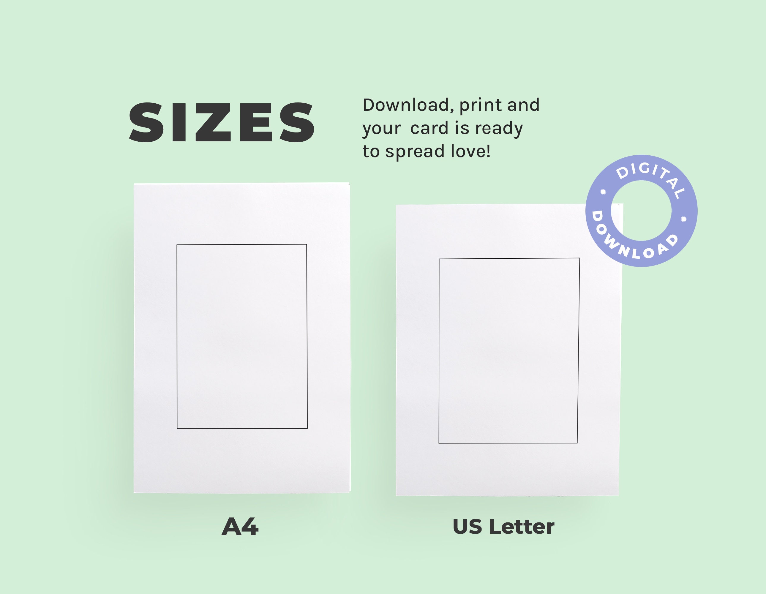 Printable Card, You Were Born to Love Yourself Fiercely, Happy Card ...