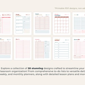 Classroom Binder Covers and Spines, Editable Minimal Flowers Teacher ...