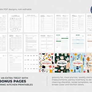 Editable Recipe Template: Printable Recipe Book Page, MS Word & Google ...