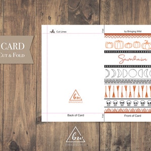 Samhain Printable Greeting Card | Pagan Greeting Card Samhain Halloween ...