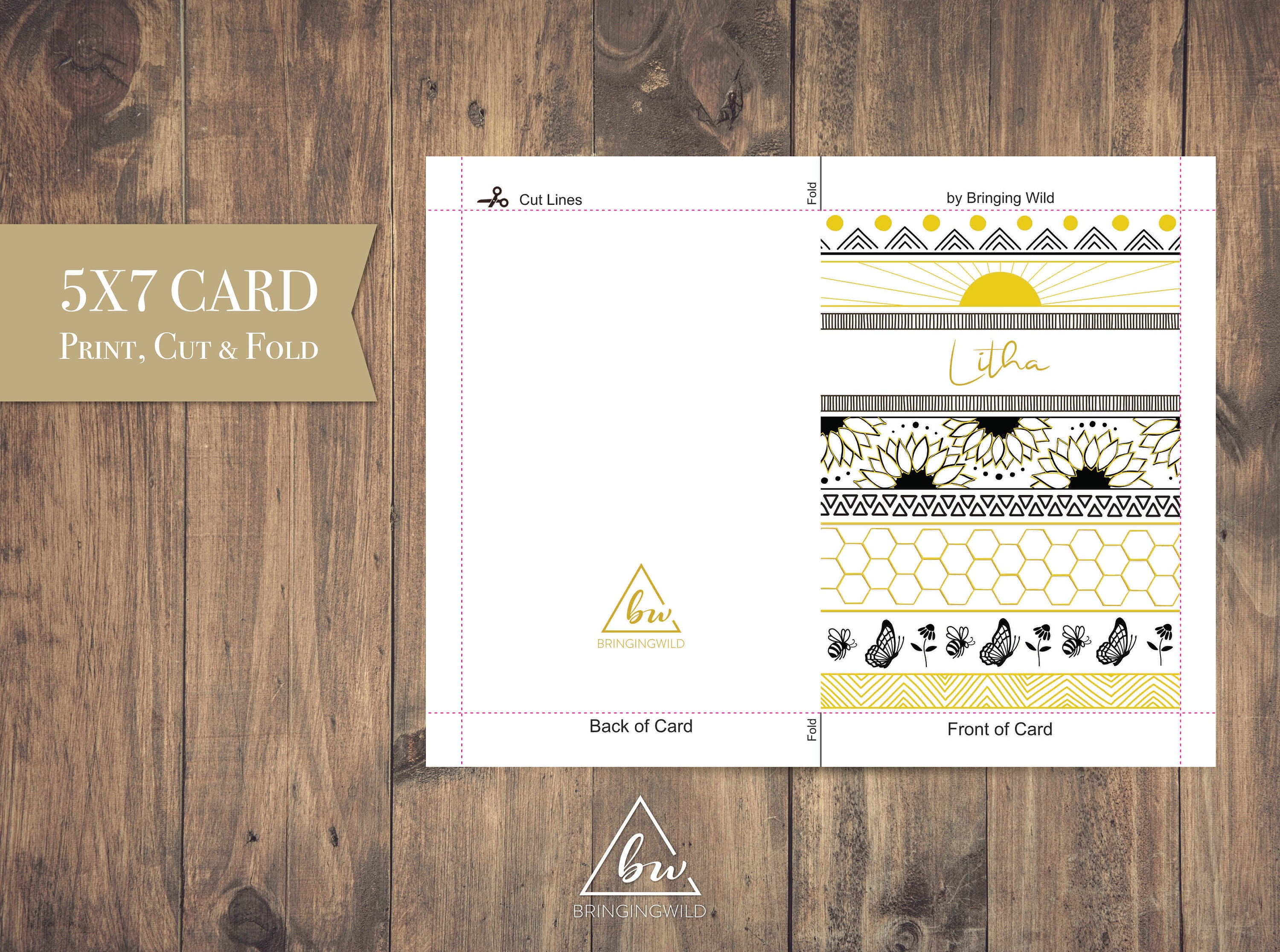 Printable Litha Greeting Card | Pagan Greeting Card Summer Solstice ...