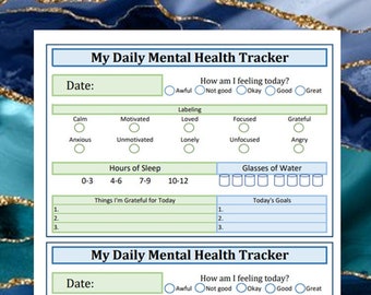 Daily Mental Health Log - Etsy