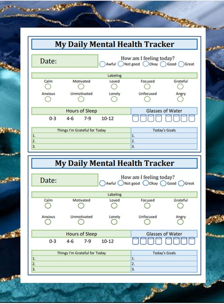 Take Control of Your Mental Wellness with a Free Mental Health Tracker ...