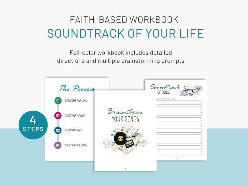 Create Your Life Soundtrack Printable Workbook Music - Etsy