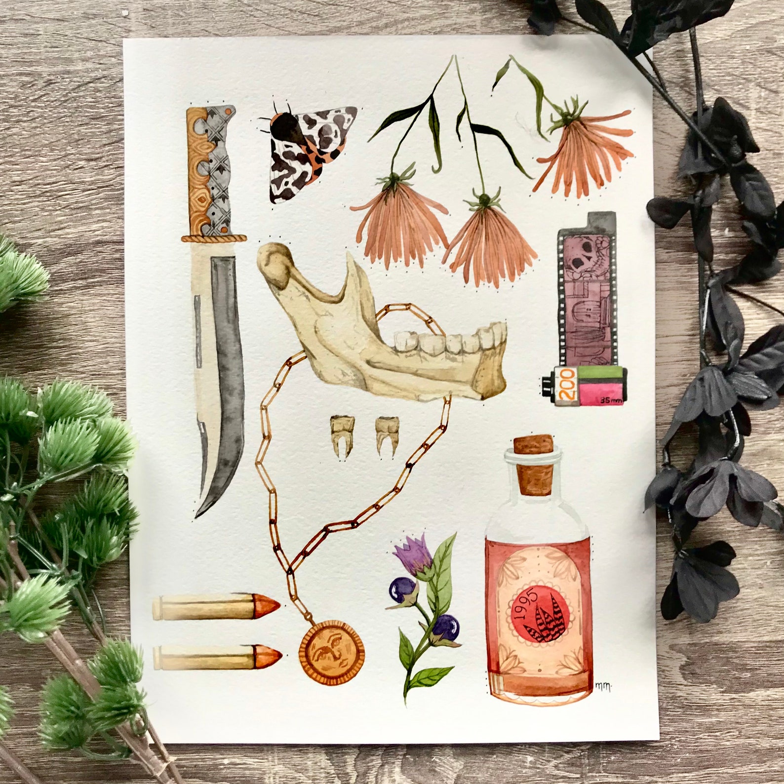 True crime inspired art print | Etsy