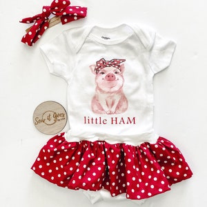 BABY GIRL CLOTHES, Little Ham Set, Baby Gift Ideas, Toddler Outfits ...