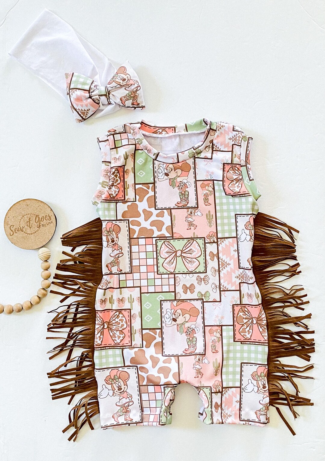 Adorable Minnie Western Toddler Romper, Summer Romper, Magical Western ...