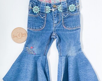 Girls Bell Bottoms Jeans - Etsy