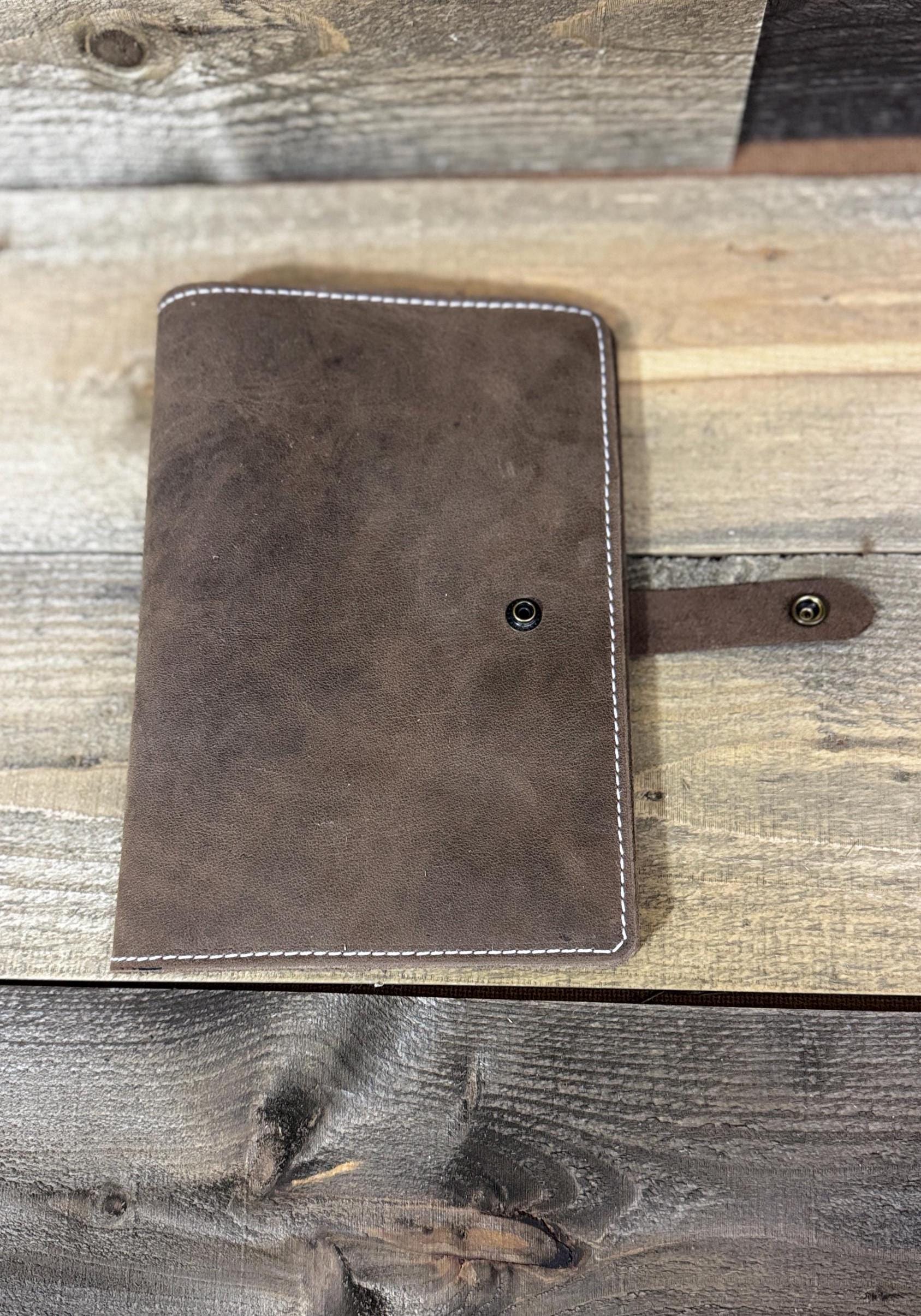 Personalized Leather Notebook Cover Journal Holder 5x8 Legal Pad Cover ...
