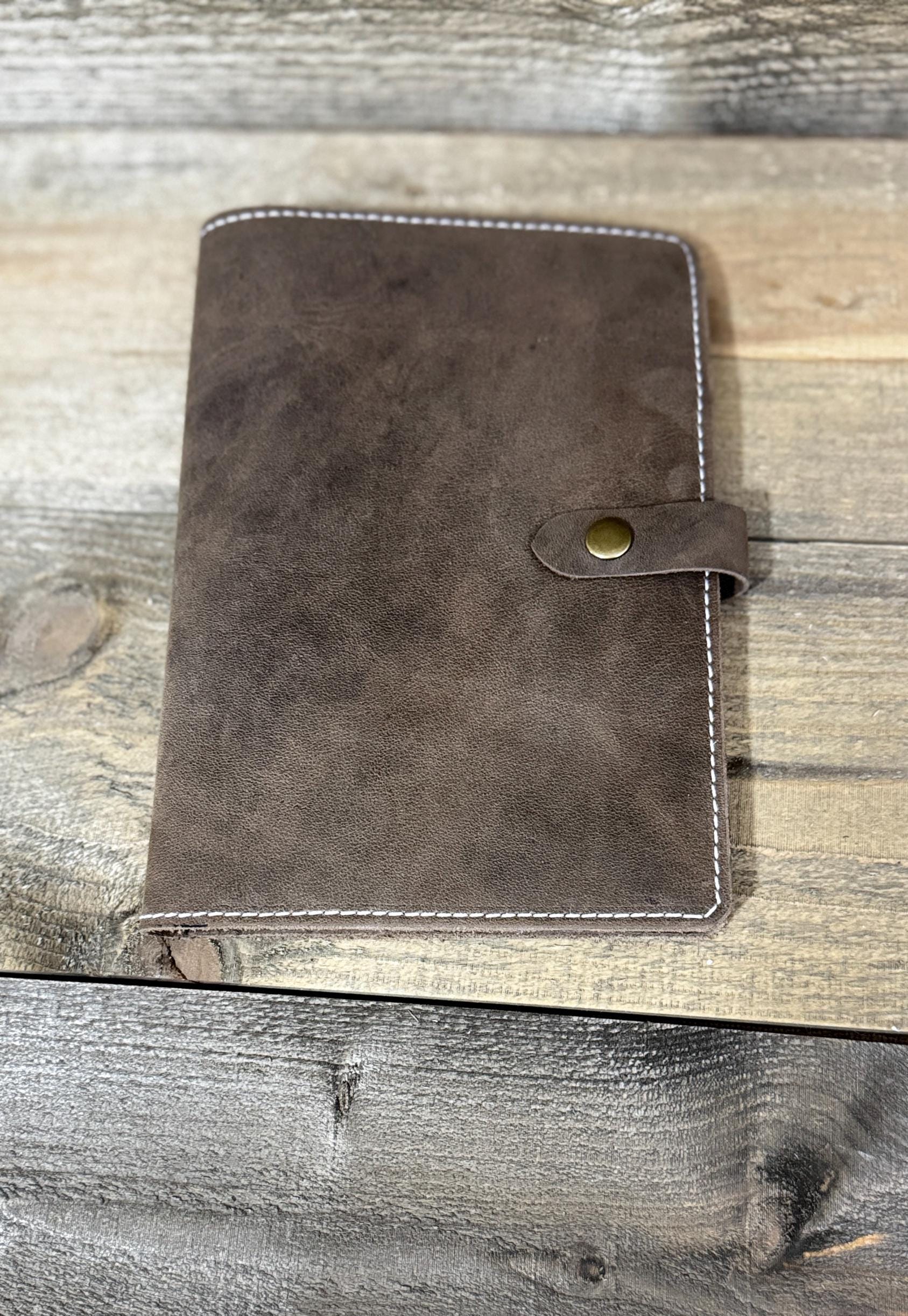 Personalized Leather Notebook Cover Journal Holder 5x8 Legal Pad Cover ...