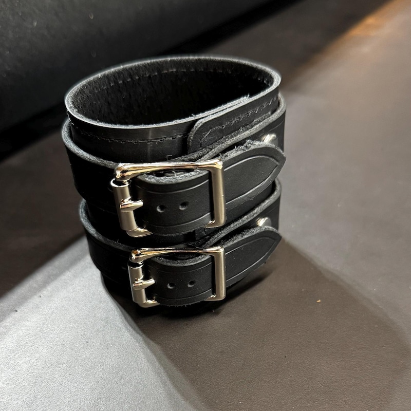 Leather Wrist Cuff - Etsy