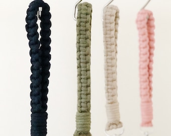 Macrame Key Wristlet Wristlet Key Fob Knotted Macrame Wristlet Boho Wristlet Macrame Lanyard Bag ...